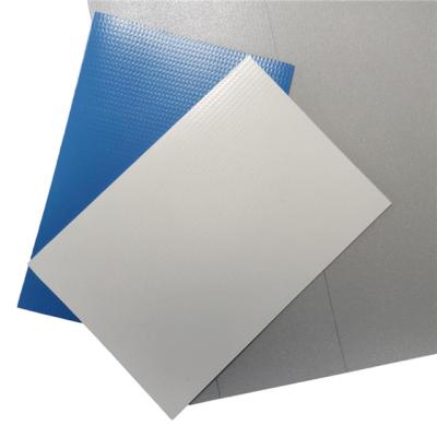 China Grey good tensile strength PVC waterproof liner with reinforced fabric heating weldable waterproof sheet for sale