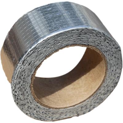 China Hot Sale high sticky self adhesive butyl tape waterproof aluminum foil butyl tape for joints and roof repair for sale
