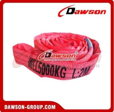 China 5000kg En1492-2 Polyester Lifting high quality soft round sling for sale