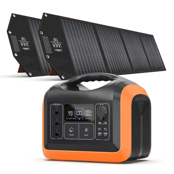 Quality 110V-240V Portable Solar Power Station with LiFePO4 Battery and Solar Panel for sale