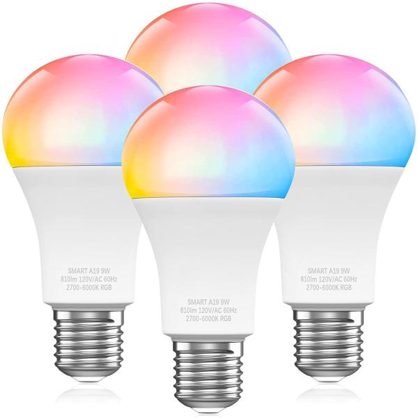 Quality 7w Wi-fi Tuya Led A Bulbs Rgbw Color Changing Led Bulb Light E27 Auto Led Wifi for sale