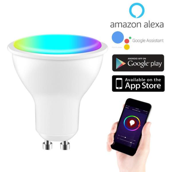 Quality 25000 Hours Lifespan Dimmable and Tunable White RGB Color Changing WiFi GU10 for sale