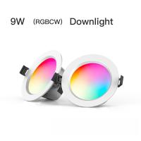 China Multicolor Smart Led Downlight with Wifi Tuya App Control and Rgbcw Dimming Function for sale