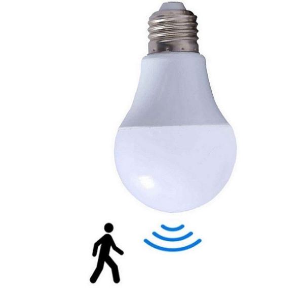 Quality Smart Sensor Bulb E27 Day Night Light Sensor LED Bulb with PIR Radar Motion Detection for sale