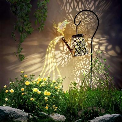 Cina Lampada solare appesa in metallo retro Lampade a corda bianca calda per la decorazione del giardino esterno in vendita