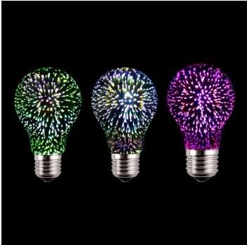 Cina Disegno di illuminazione e circuiti più popolare Base standard 3D Effetto fuochi d'artificio lampadina a LED in vendita