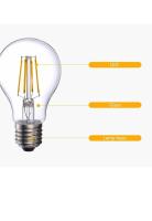China High Lumen 12V 8W E27 A60 Edison Bulb for Work Function and Decorative Lighting Needs for sale