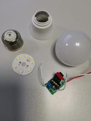 China Skd Led Bulb A60 Housing Pc Cover 7W 9W 12W Led Chip Bulb Raw Materials Lumen 900LM 10% for sale