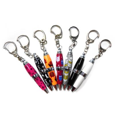 Cina La stampa animale Crystal Ballpoin Mini Pen Keychain ROHS ha approvato in vendita