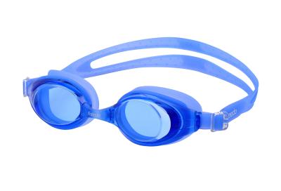 China Imitated Metal Circle Soft Silicone Swimming Goggles With prescription lenses for sale
