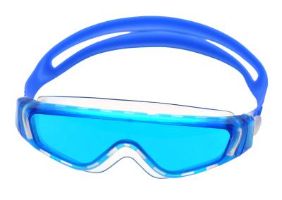 China One Piece Glasses  Junior Swimming Goggles With Big Lens Silicone Strap for sale