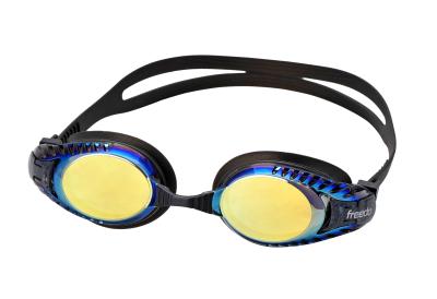 China Excellent Performance Mirrored Swim Goggles  Anti Fog Silicone Swim Goggles for sale