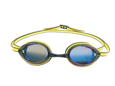 China Silicone Precrption Mirrored Racing Swimming Goggles Waterproof For Adult for sale