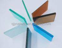 China Apartment Kitchen Staircase Blue PVB Laminated Safety Glass with Solid Structure for sale