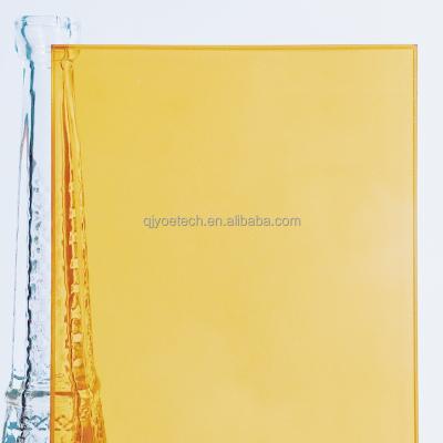 Solid Structure Orange PVB Laminated Safety Glass for Kitchen Staircase Decoration