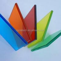China Solid Structure Orange PVB Laminated Safety Glass for Kitchen Staircase Decoration for sale