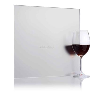 Ultra Clear Silver Glass Mirror Sheet Elegant Design For Bathroom Wall Partition Decorative
