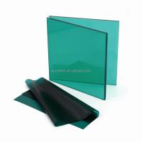 Quality Solid Structure Dark Green PVB Interlayer Laminated Glass for Kitchen Staircase for sale
