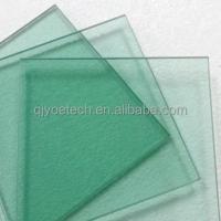 Quality Fine Polished Edge French Green Hollow Laminated Safety Glass for Staircase for sale