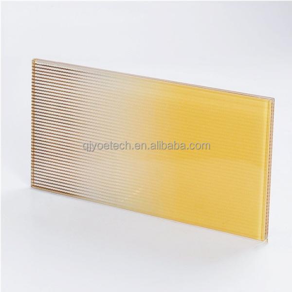 Quality Building Safety Glass Fabric Mesh Laminated Glass with Solid Structure Custom for sale