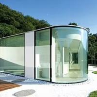 Quality Customized Color Curved Low Iron Ultra Clear Laminated Glass for Hotel Main Door for sale