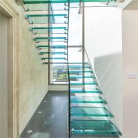 China Security Function Laminated Safety Glass Staircase for Customized Interior Decoration for sale