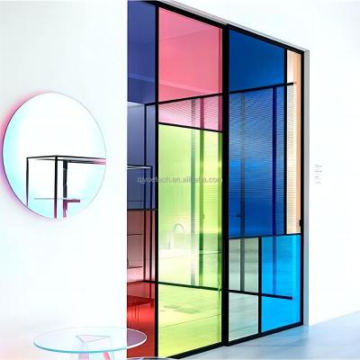 China Home Bar Partition with Colored Laminated Glass Balustrades in Various Thickness for sale