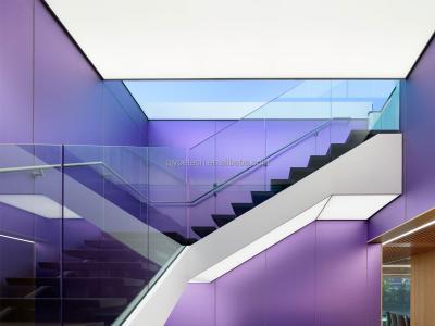 China Home Bar Partition with Colored Laminated Glass Balustrades in Various Thickness for sale
