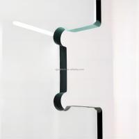 Quality Swing Door with Geneva Cutouts and Clear Tempered Glass QJY-TG for sale