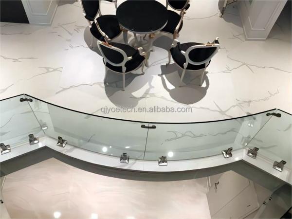 Quality 3-15mm Thickness Curved Tempered Glass Panel for Indoor Outdoor QJY-TG for sale