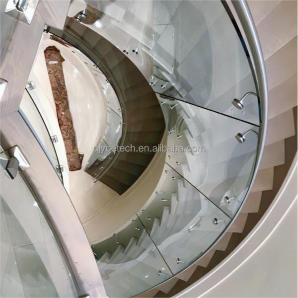 Quality 3-15mm Thickness Curved Tempered Glass Panel for Indoor Outdoor QJY-TG for sale