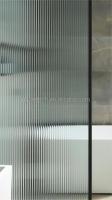 China Fluted Moru Tempered Glass for Interior Partition Processing Cutting Edging Tempering for sale