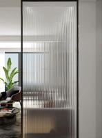 China Fluted Moru Tempered Glass for Interior Partition Processing Cutting Edging Tempering for sale