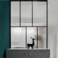 China Fluted Moru Tempered Glass for Interior Partition Processing Cutting Edging Tempering for sale