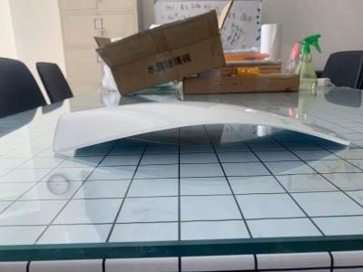 Cina Caricabatterie elettriche Decorazione della pila di ricarica Copertina di vetro temperato con trattamento di bordo di matita in vendita