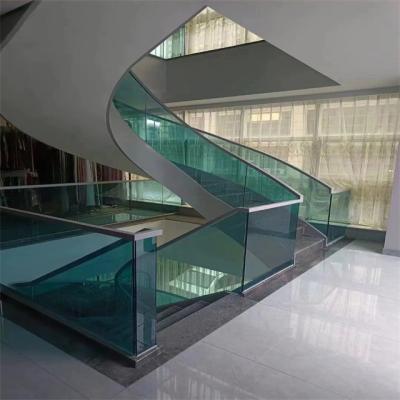 Construction Decorative Tempered PVB Laminated Safety Glass for Interior Stair Treads