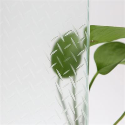 China Cut Custom Pattern Textured Glass for Apartment Decorative Hot Melt Fused Glass for sale