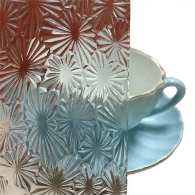 Patterned Glass Technique Clear Moru Glass Decoration 2100X2440mm Size 3mm-12mm Thickness
