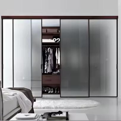 Quality Qualified Float Glass Acid Etched Satin Frost for Apartment Wardrobe Door Improvement for sale