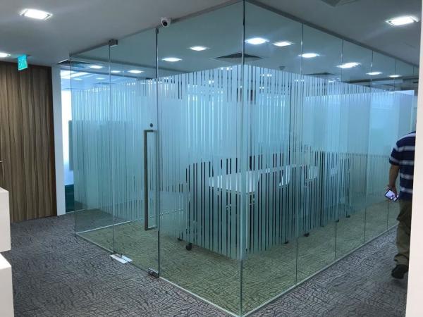 Quality Qualified Float Glass Acid Etched Satin Frost for Apartment Wardrobe Door for sale
