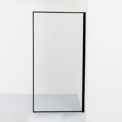 China Fine Polished Edge Decoration Clear Tempered Shower Glass for Frame Shower Doors for sale