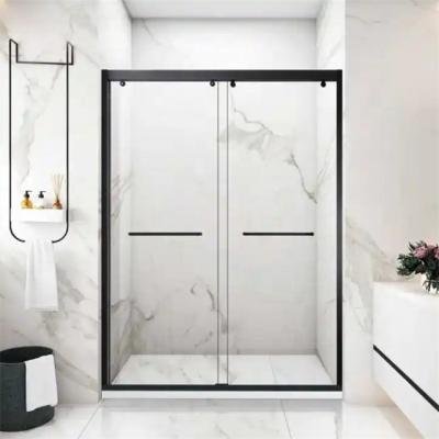 China Fine Polished Edge Decoration Clear Tempered Shower Glass for Frame Shower Doors for sale