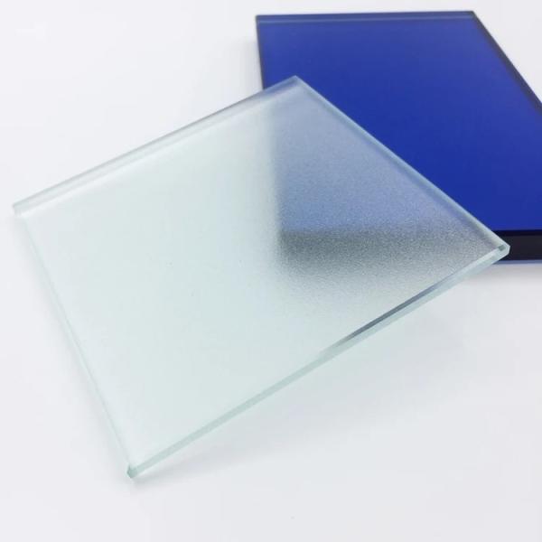 Quality 3-12mm Non Fingerprint Frost Etched Solid Construction Glass Sheets for Hall for sale