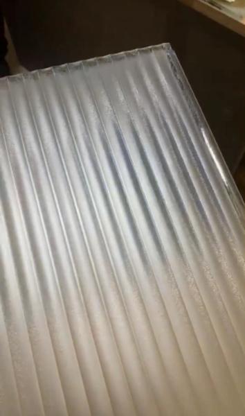 Quality Customized Logo Frosted Etched Matt Satin Frost Acid Decorative Etching Fluted for sale