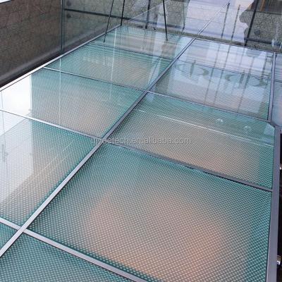 Cina Anti-slip Frost Acid Etch Tempered Glass per decorazione del pavimento Scopo Disegno personalizzato in vendita