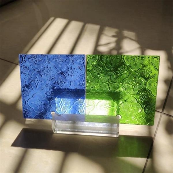 Patterned Glass for Church Windows Decorative Stained Glass Sheet in Industrial Style