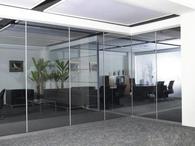 China Home Office Full Height Soundproof Glass Wall Office Partition with Blind and 2mm-19mm Thickness for sale