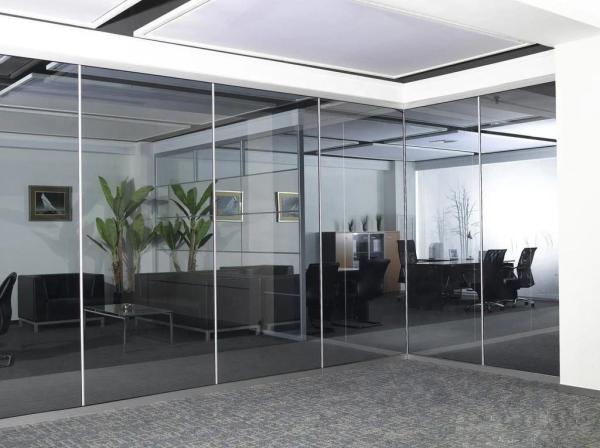 Quality Home Office Full Height Soundproof Glass Wall Office Partition with Blind and for sale