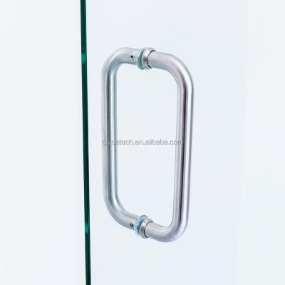 Cina Spessore 6-12 mm Finitura in nichel spazzolato doccia senza telaio porta in vetro per hotel in vendita