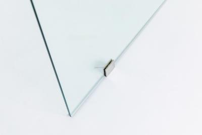 Cina Bagno contemporaneo deve avere spazzolato nickel finitura porta della doccia con vetro temperato in vendita
